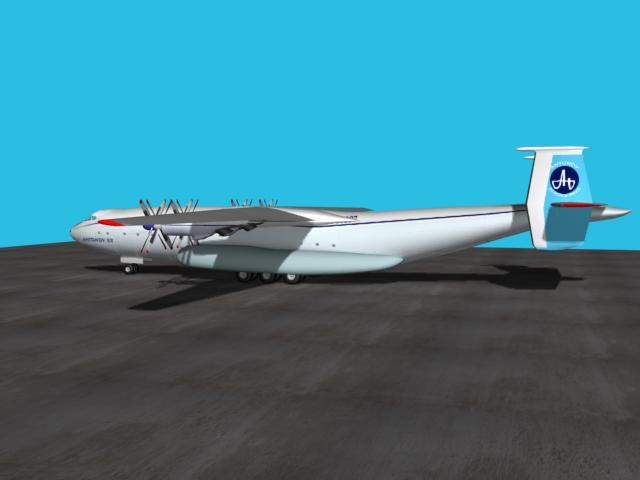 Antonov AN-22 Antie 3D Model by Dreamscape Studios