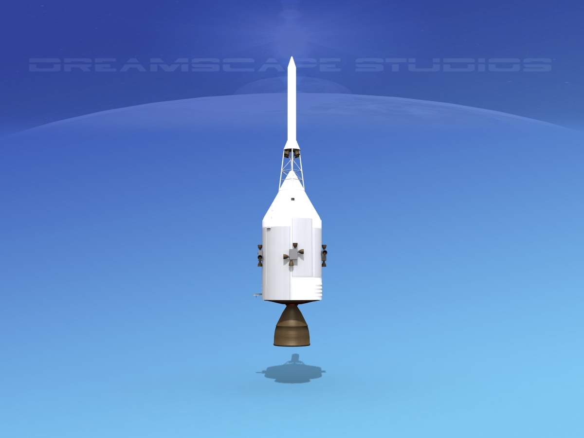 Apollo Service Module - 3D Model by Dreamscape Studios