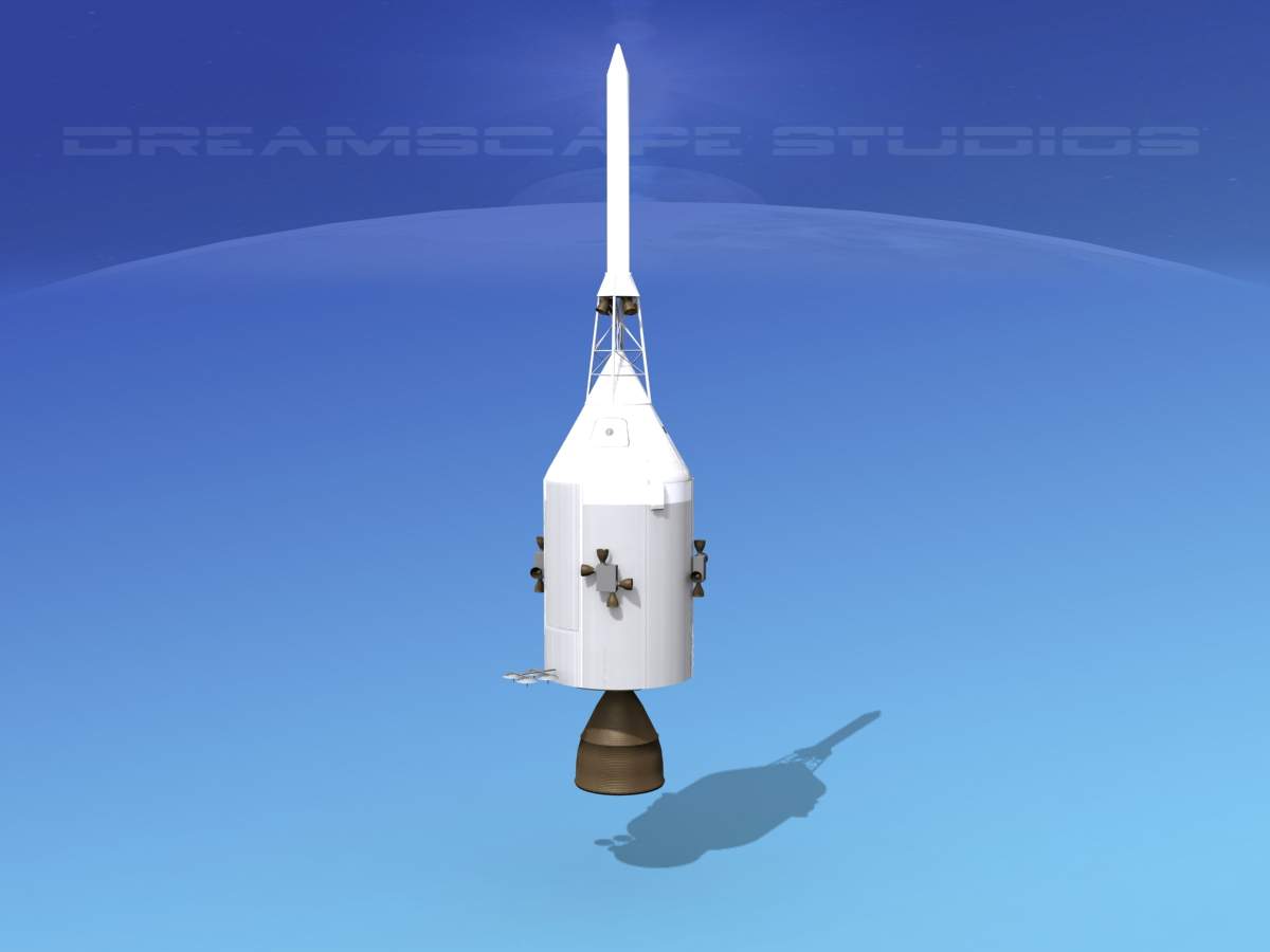 Apollo Service Module - 3D Model by Dreamscape Studios