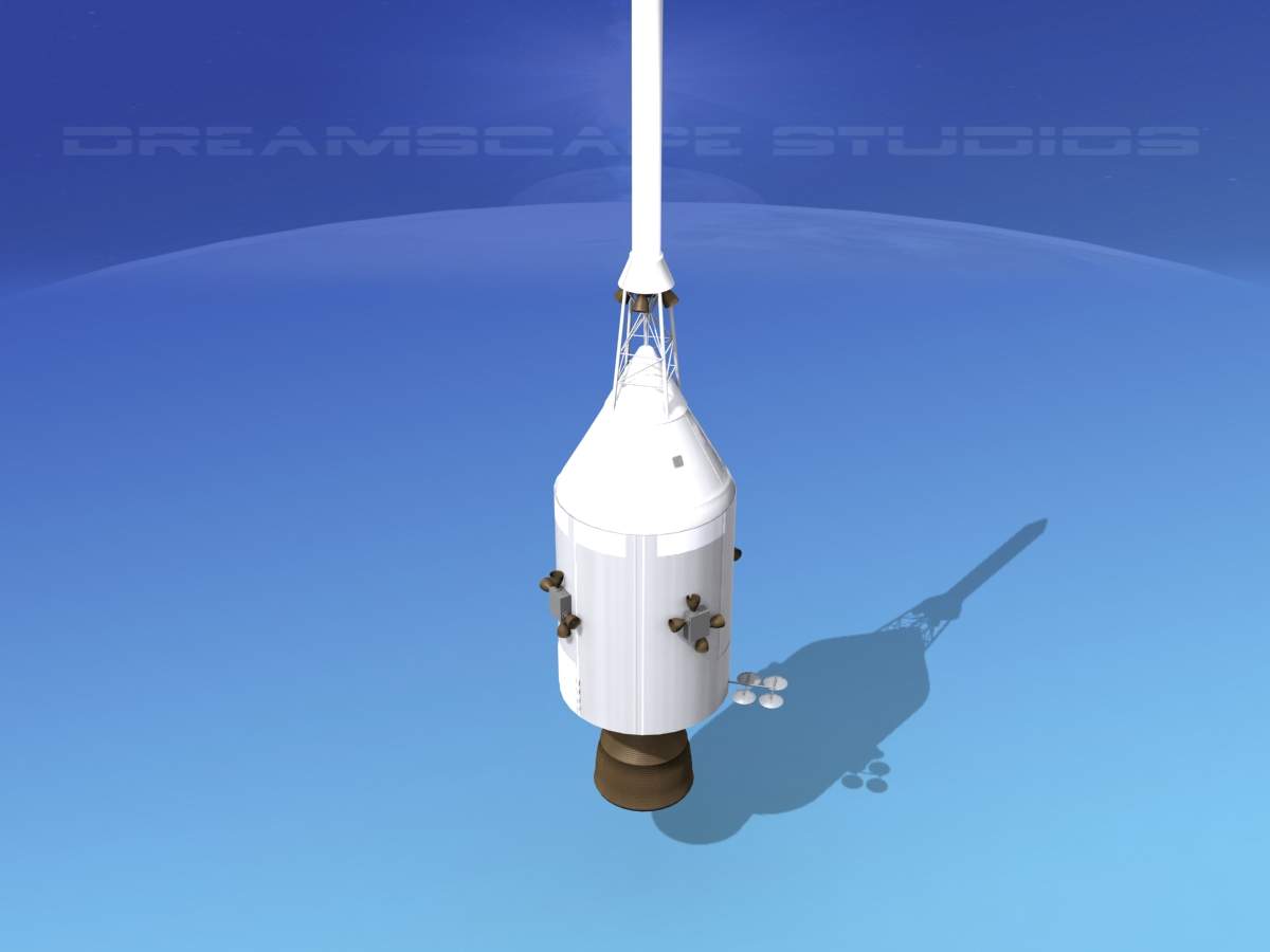Apollo Service Module - 3D Model by Dreamscape Studios