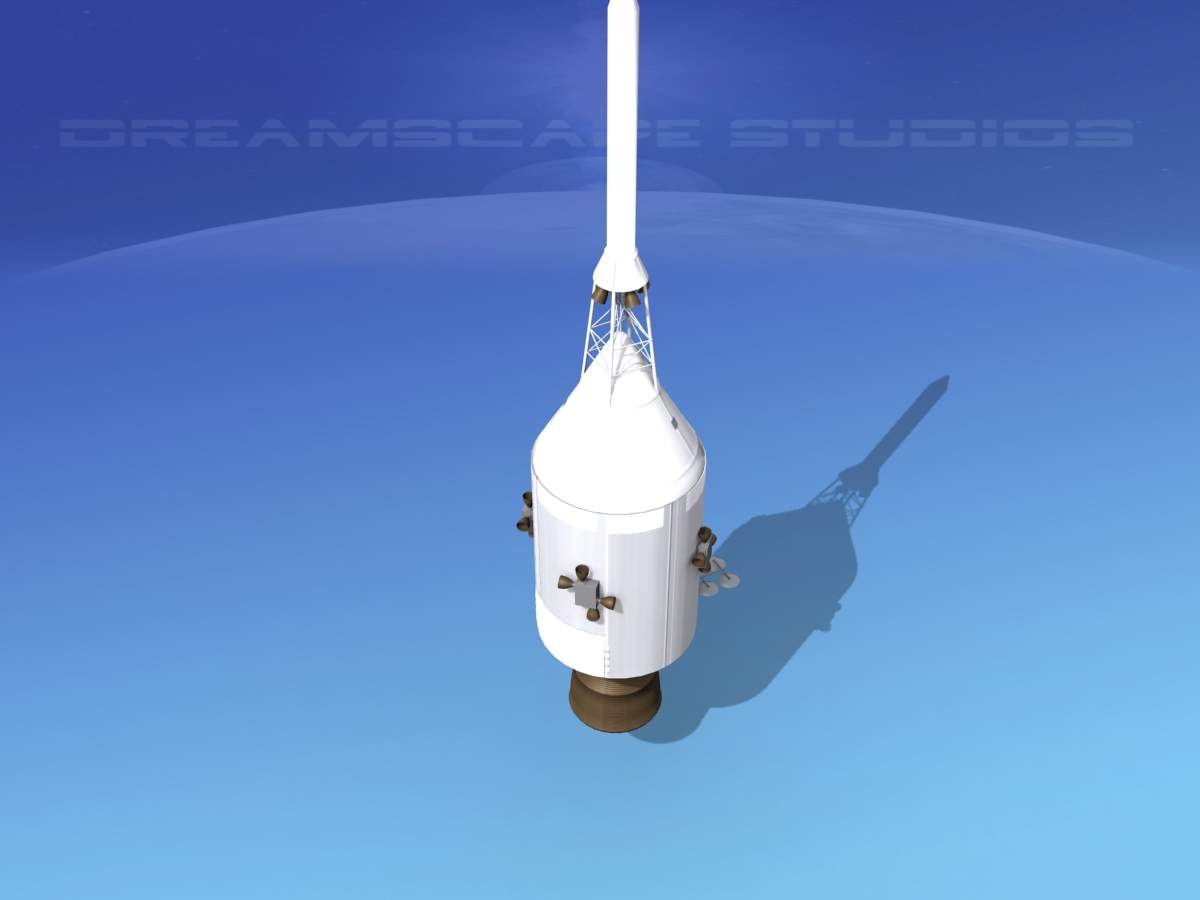Apollo Service Module - 3D Model by Dreamscape Studios