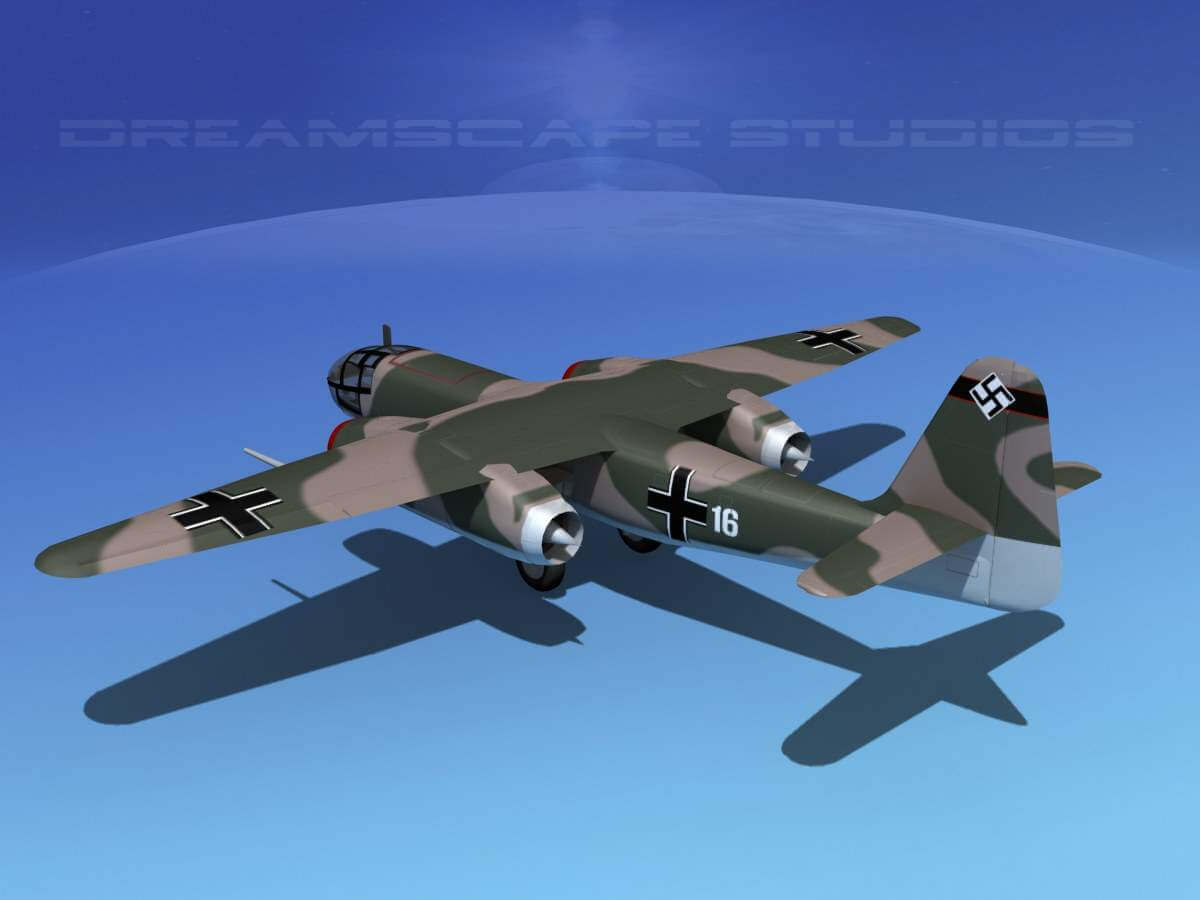 Arado AR-234B 3D Model by Dreamscape Studios