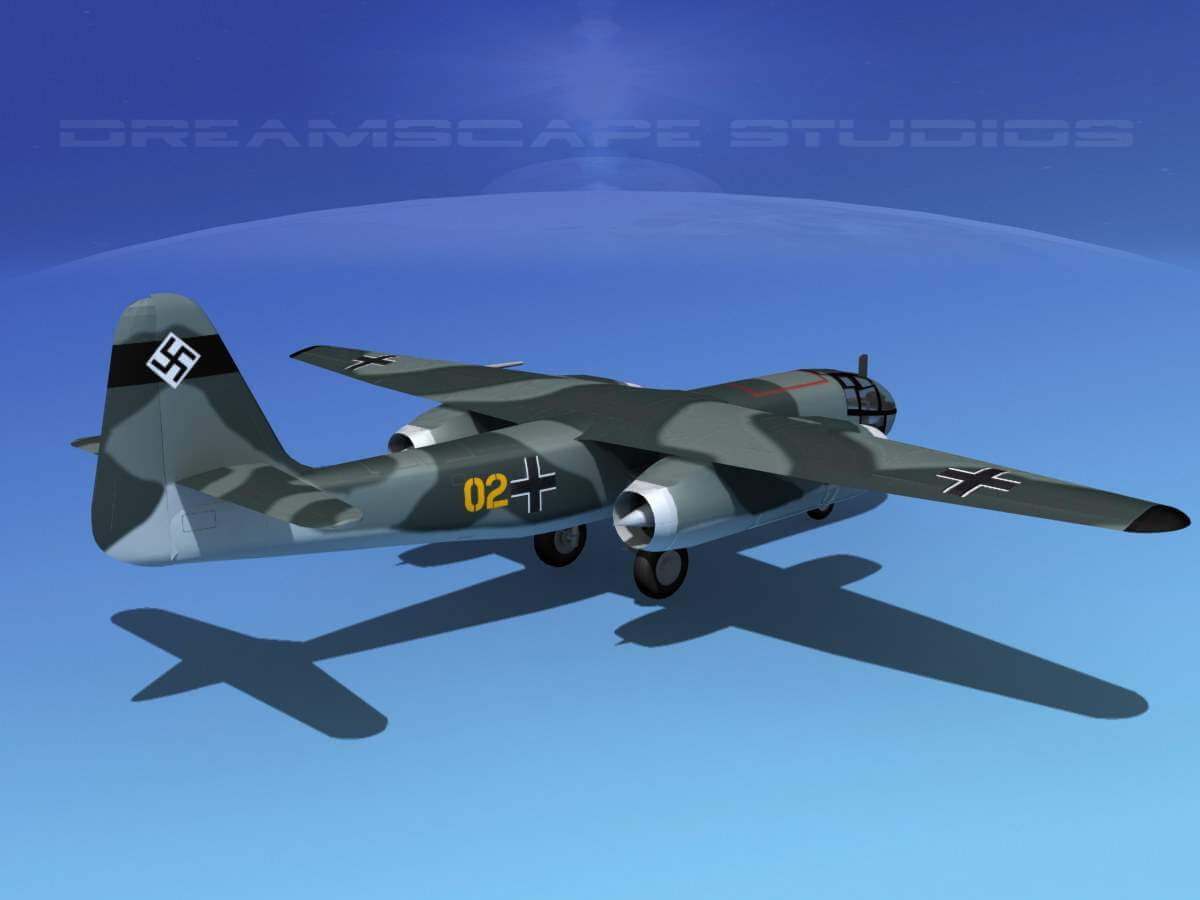 Arado AR-234B 3D Model by Dreamscape Studios