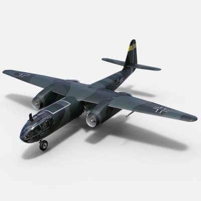 Arado AR-234B 3D Model by Dreamscape Studios