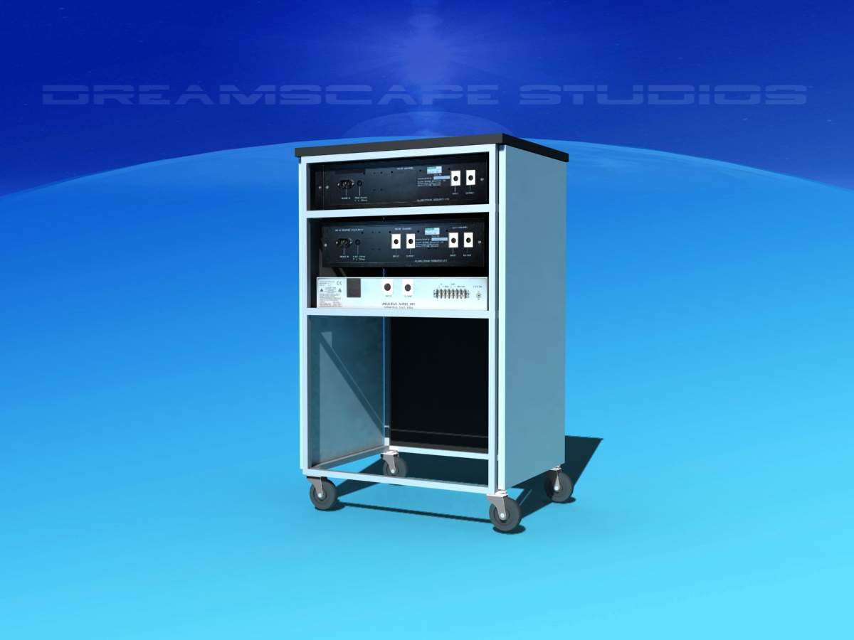 Audio Rack 1 - 3D Model by Dreamscape Studios