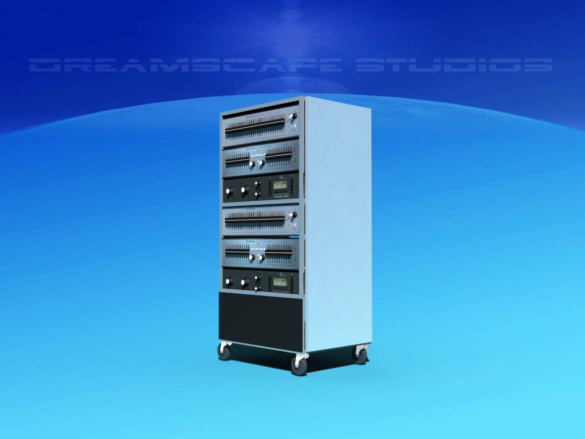Audio Rack 2 - 3D Model by Dreamscape Studios