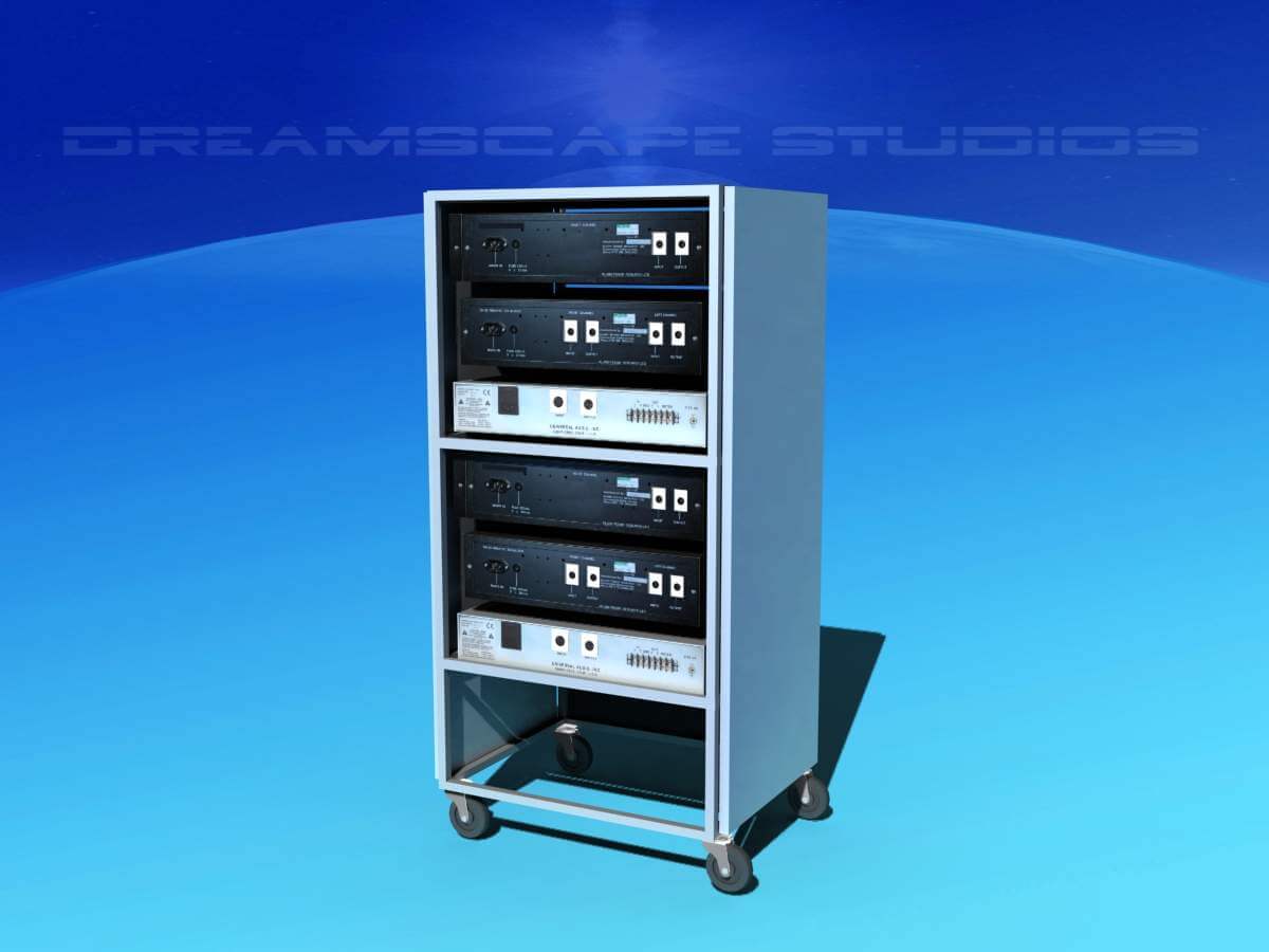 Audio Rack 2 - 3D Model by Dreamscape Studios