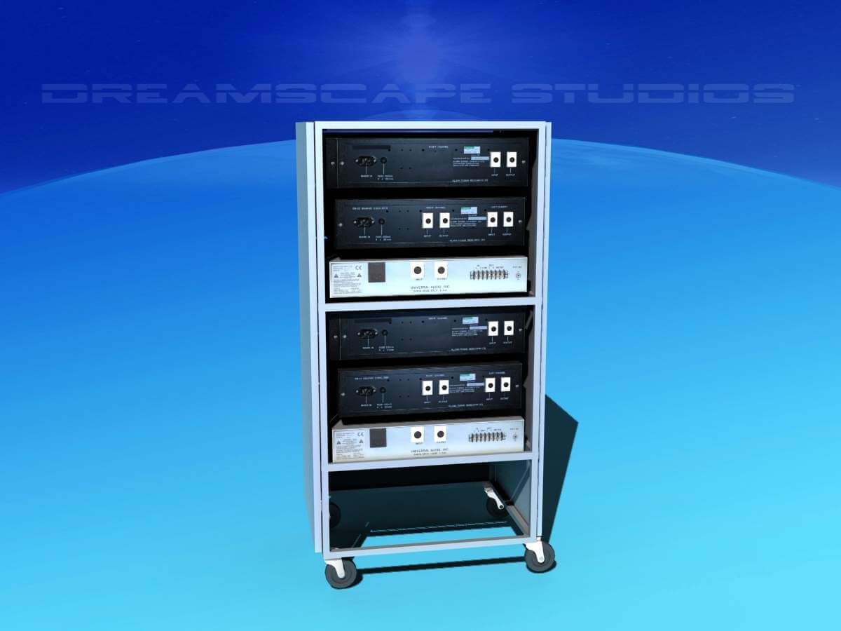 Audio Rack 2 - 3D Model by Dreamscape Studios
