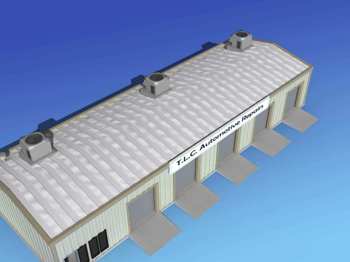 Automotive Repair Shop - 3D Model by Dreamscape Studios