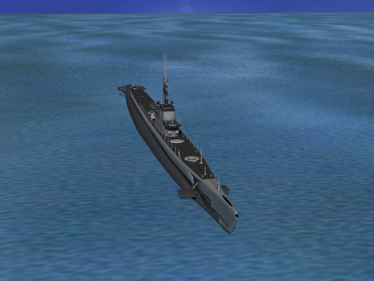 Balao Class Submarine SS285 USS Balao - 3D Model by Dreamscape Studios