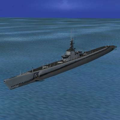 Balao Class Submarine SS285 USS Balao - 3D Model by Dreamscape Studios