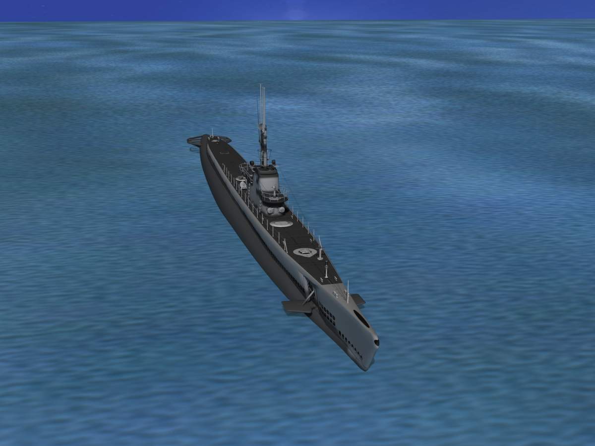 Balao Class Submarine SS287 USS Bonefin - 3D Model by Dreamscape Studios