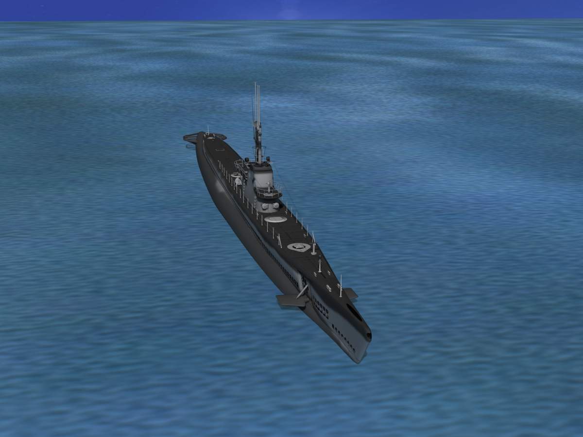 Balao Class Submarine SS290 USS Cisco - 3D Model by Dreamscape Studios