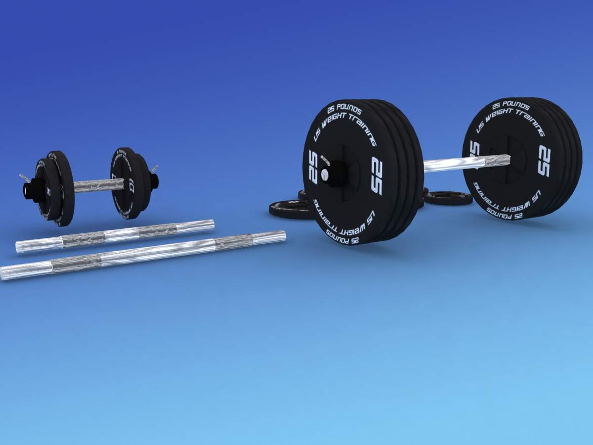 Bar Bells - 3D Model by Dreamscape Studios