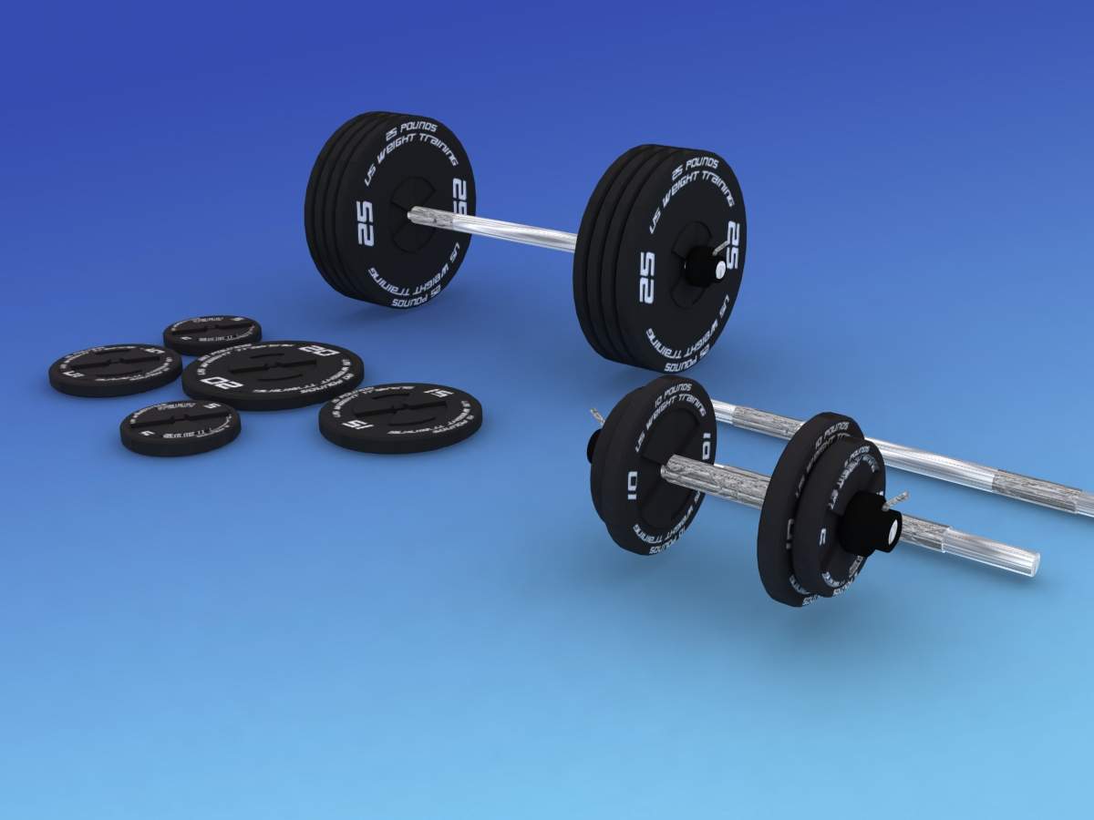 Bar Bells - 3D Model by Dreamscape Studios