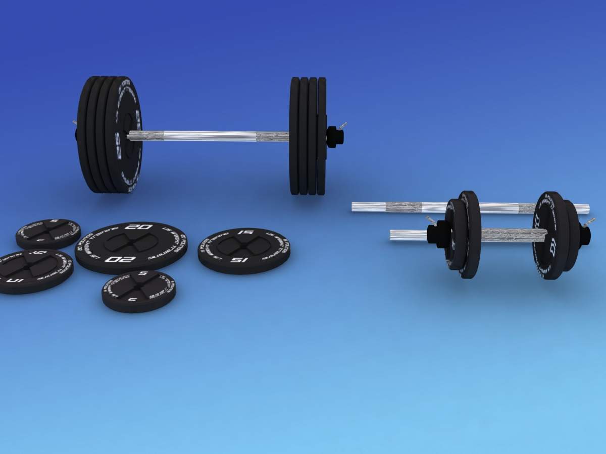 Bar Bells - 3D Model by Dreamscape Studios