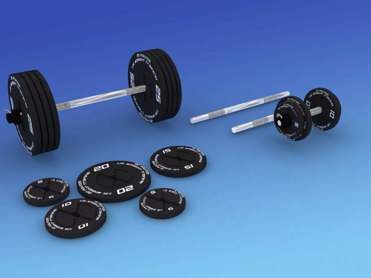 Bar Bells - 3D Model by Dreamscape Studios