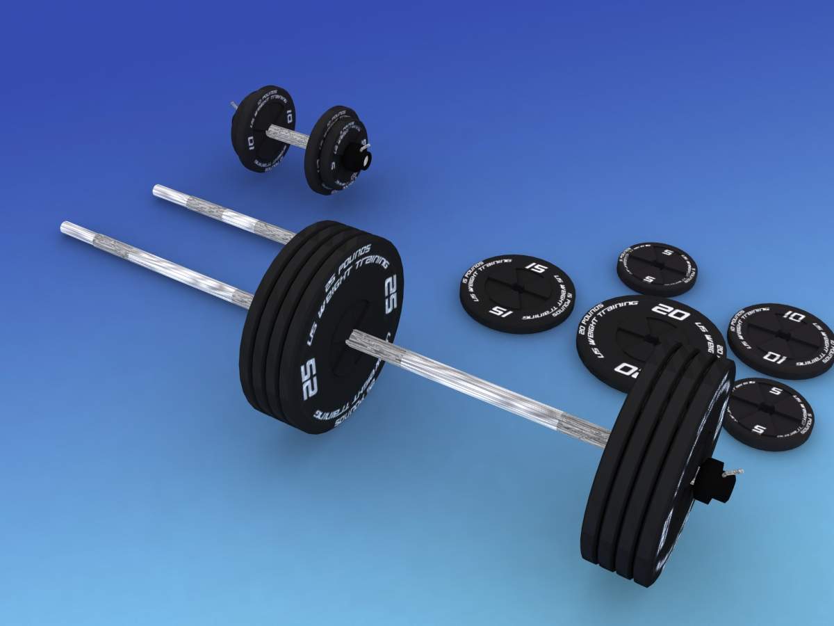 Bar Bells - 3D Model by Dreamscape Studios