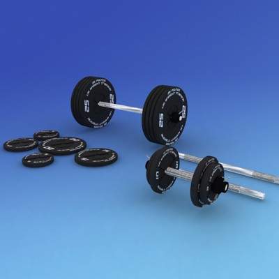 Bar Bells - 3D Model by Dreamscape Studios