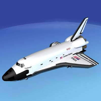 Basic Shuttle Challenger Landing 1-3 3D Model by Dreamscape Studios