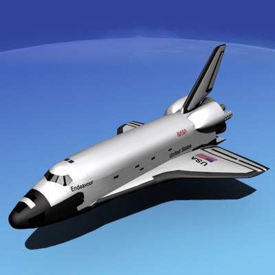 Basic Shuttle Endeavour 1-1 3D Model by Dreamscape Studios