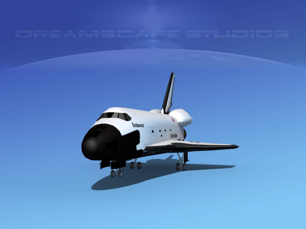 Basic Shuttle Endeavour Landing 1-3 3D Model by Dreamscape Studios