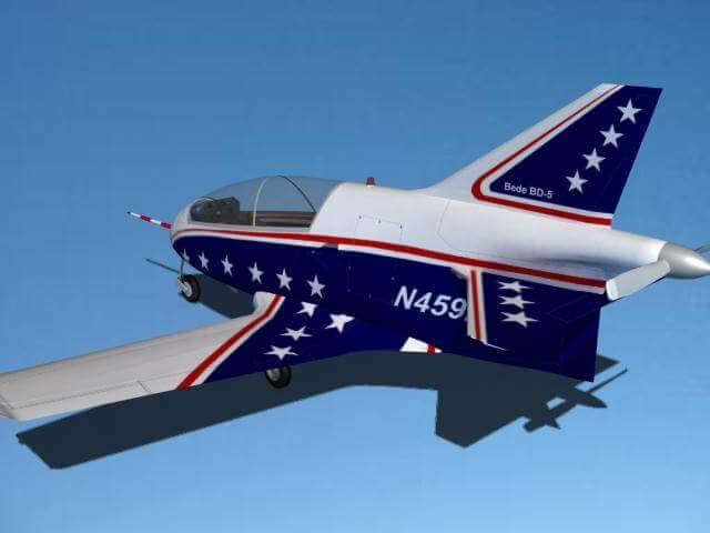 Bede Bd-5 V7 3D Model by Dreamscape Studios