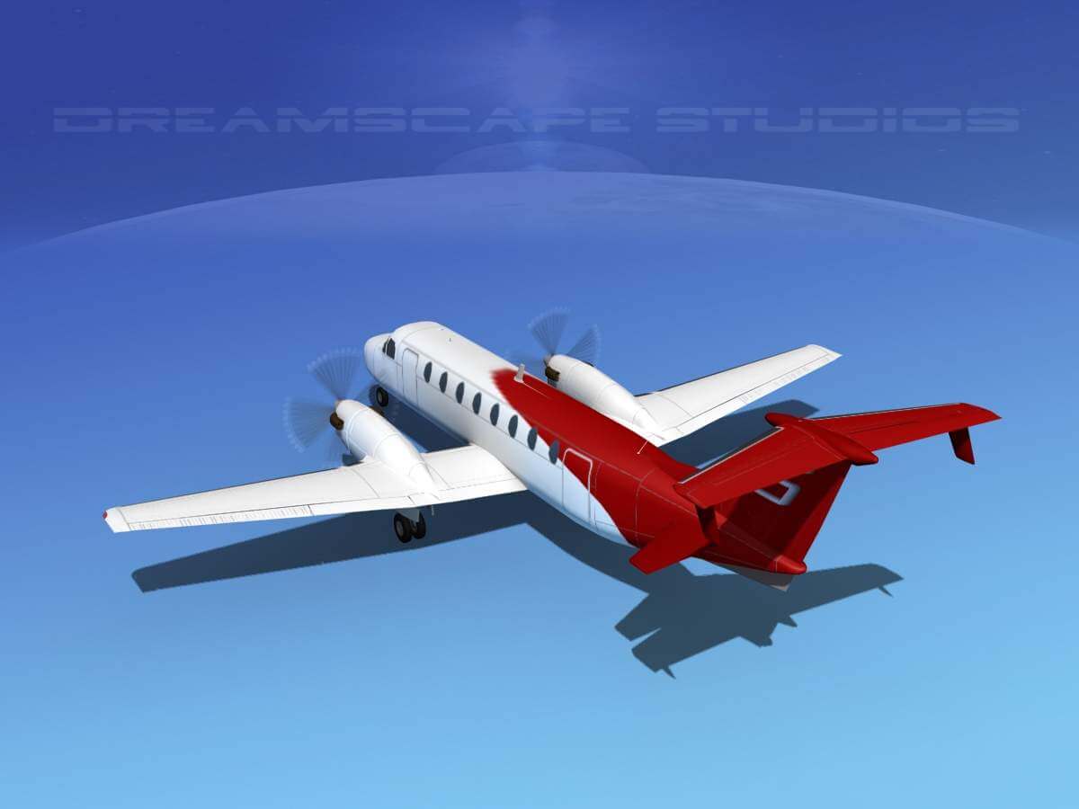 Beechcraft B1900C MP (Paint 10) - 3D Model by Dreamscape Studios