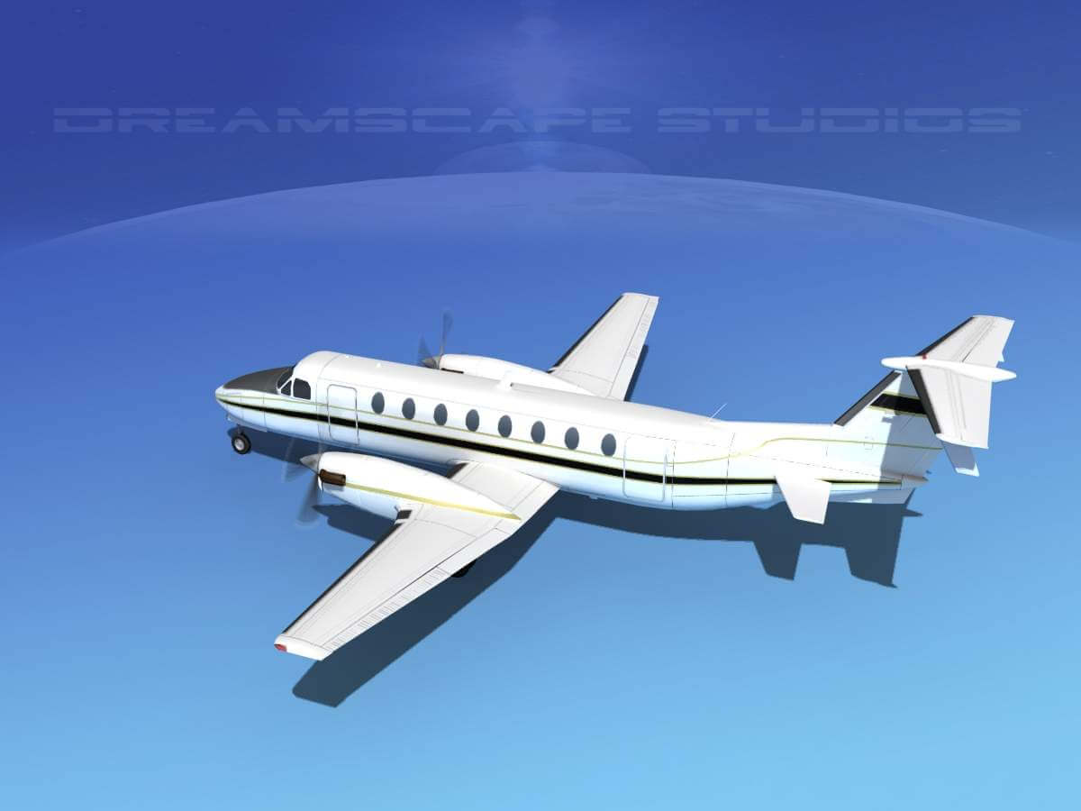 Beechcraft B1900C MP (Paint 14) - 3D Model by Dreamscape Studios