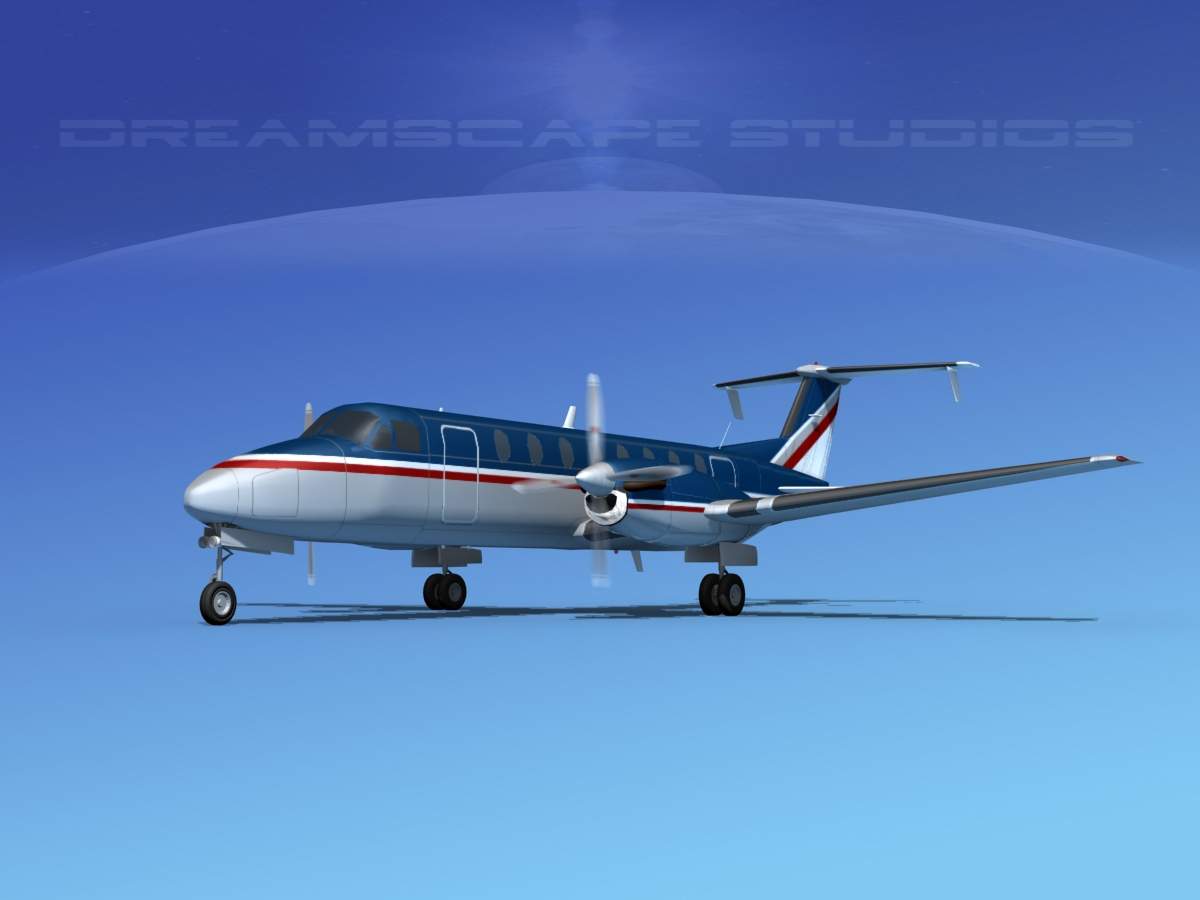 Beechcraft B1900C MP (Paint 16) - 3D Model by Dreamscape Studios