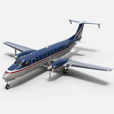 Beechcraft B1900C MP (Paint 16) - 3D Model by Dreamscape Studios