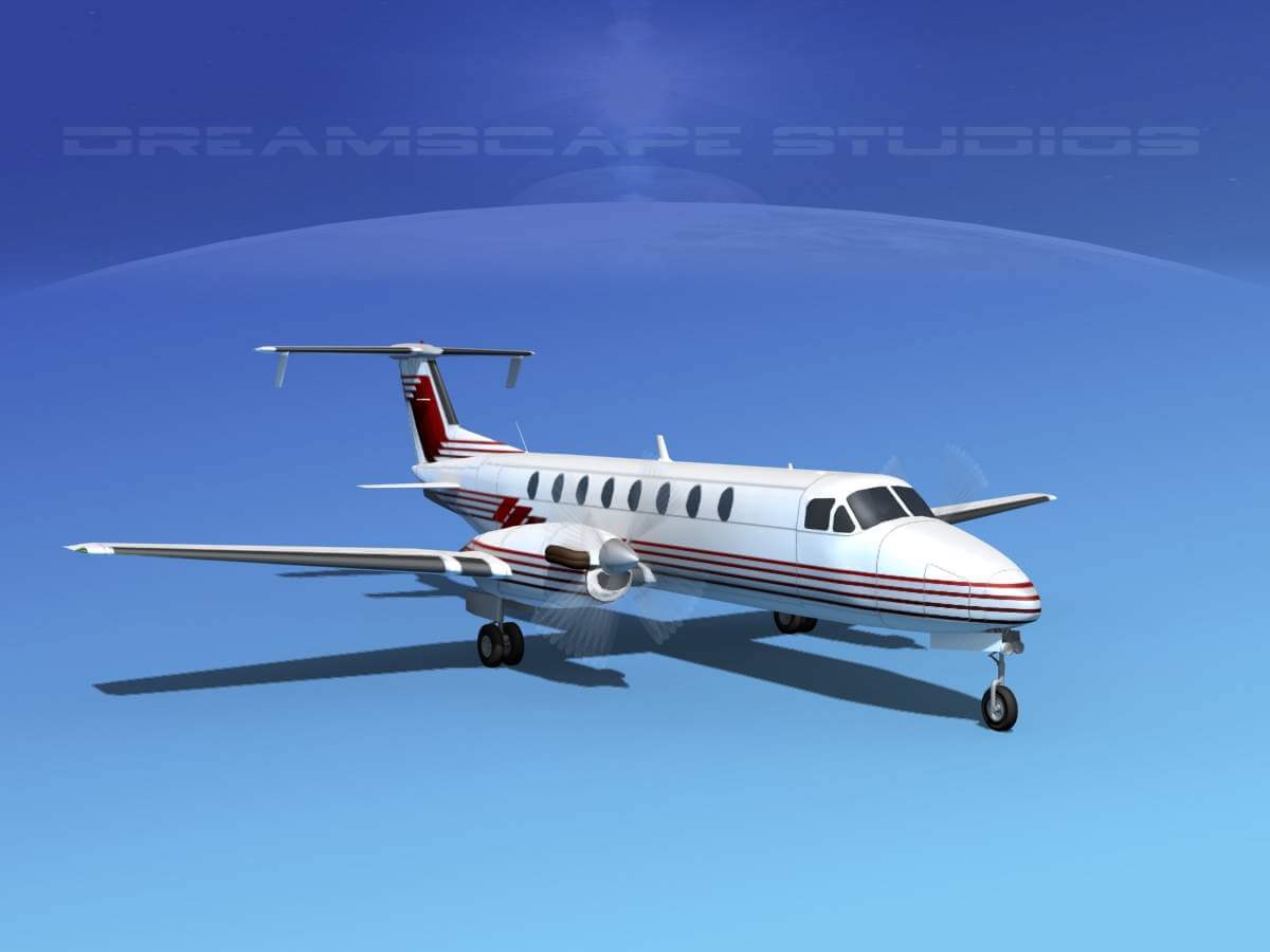 Beechcraft B1900C MP (Paint 17) - 3D Model by Dreamscape Studios