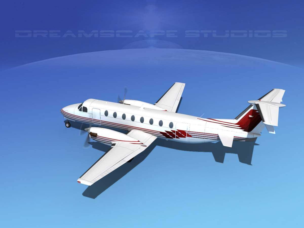 Beechcraft B1900C MP (Paint 17) - 3D Model by Dreamscape Studios