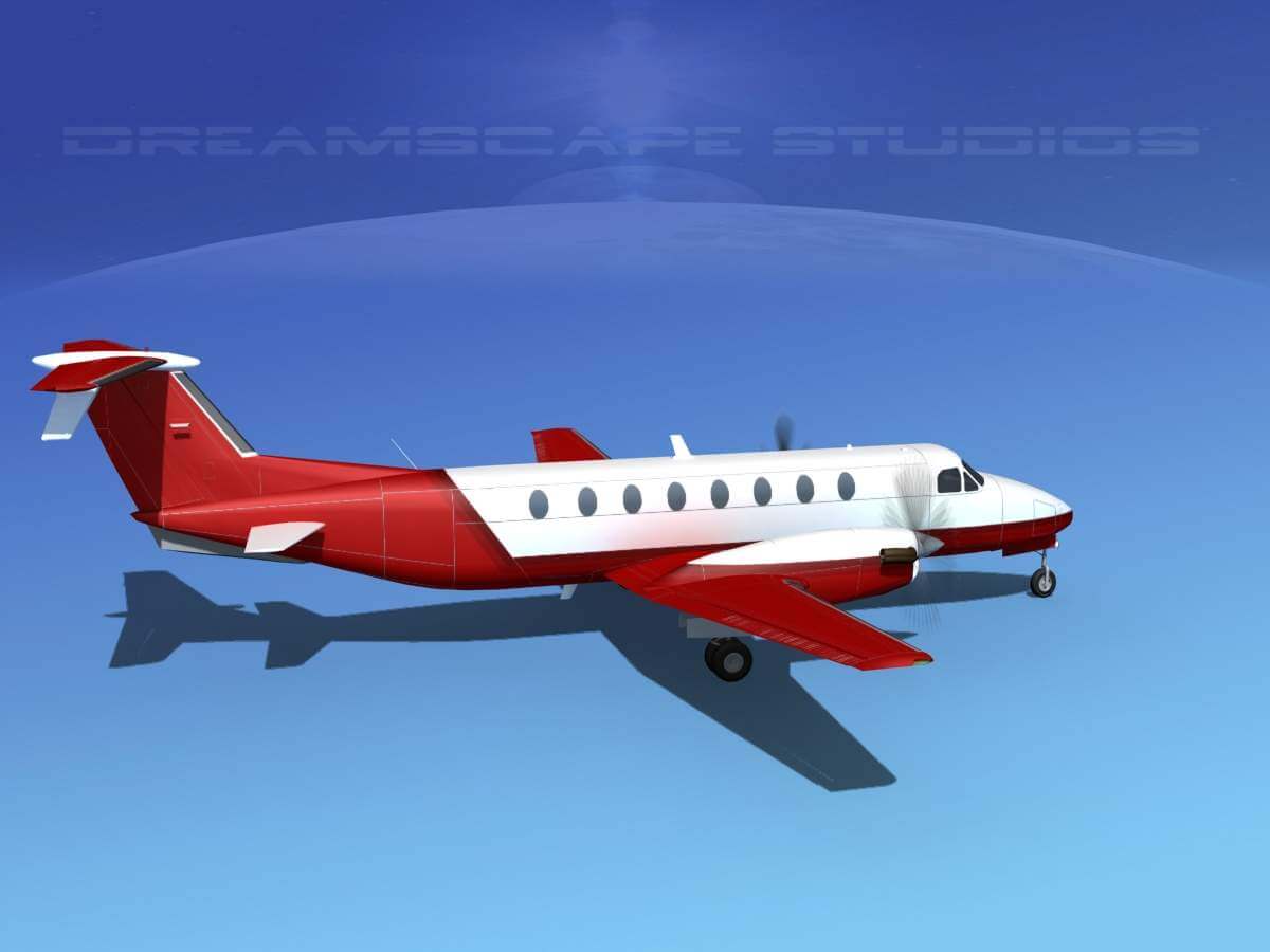 Beechcraft B1900C MP (Paint 18) - 3D Model by Dreamscape Studios