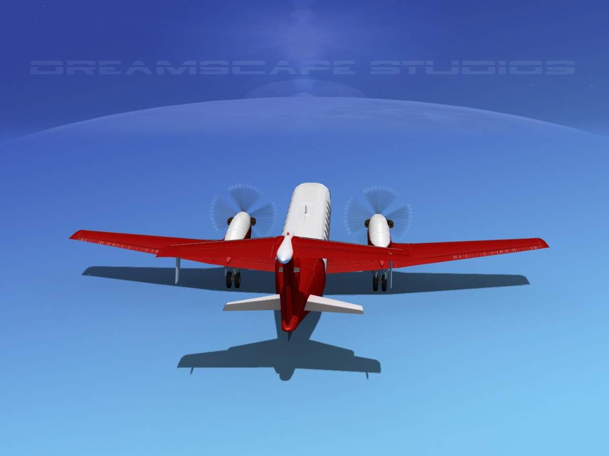 Beechcraft B1900C MP (Paint 18) - 3D Model by Dreamscape Studios