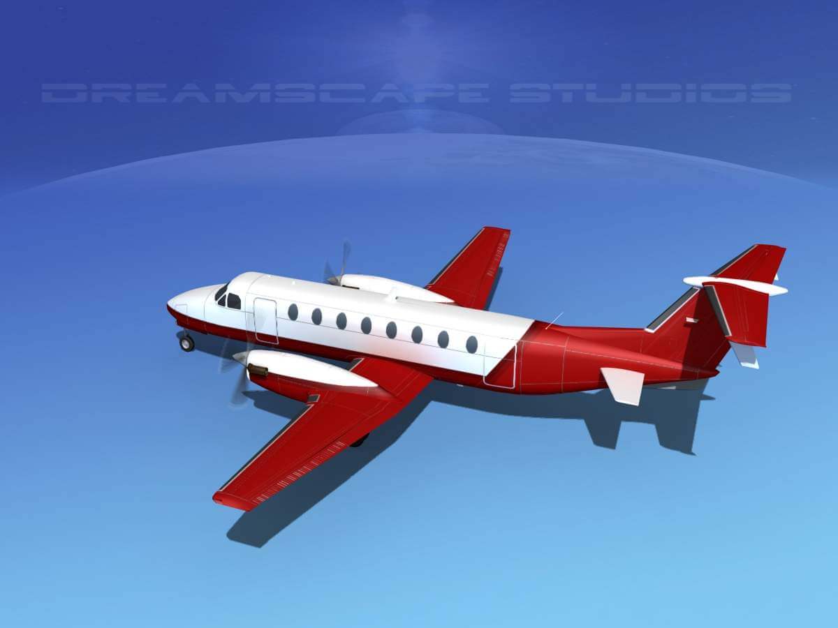 Beechcraft B1900C MP (Paint 18) - 3D Model by Dreamscape Studios