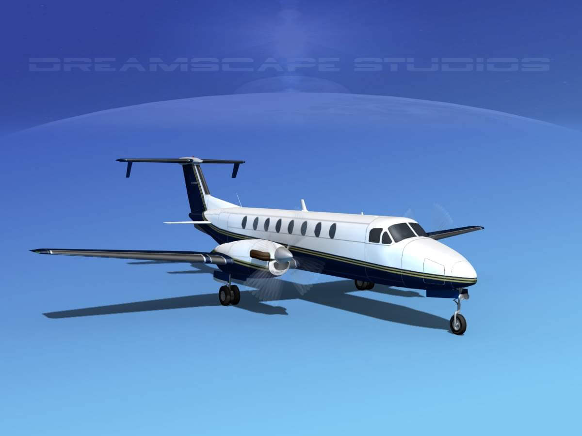 Beechcraft B1900C MP (Paint 6) - 3D Model by Dreamscape Studios