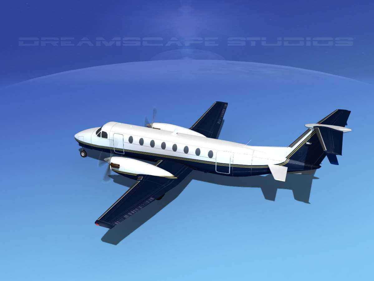 Beechcraft B1900C MP (Paint 6) - 3D Model by Dreamscape Studios
