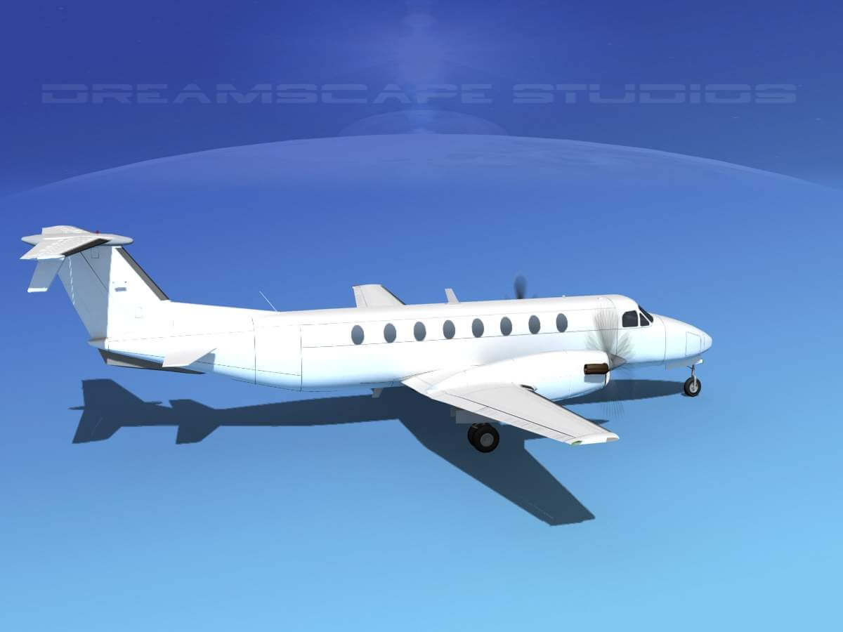 Beechcraft B1900C Unmarked - 3D Model by Dreamscape Studios