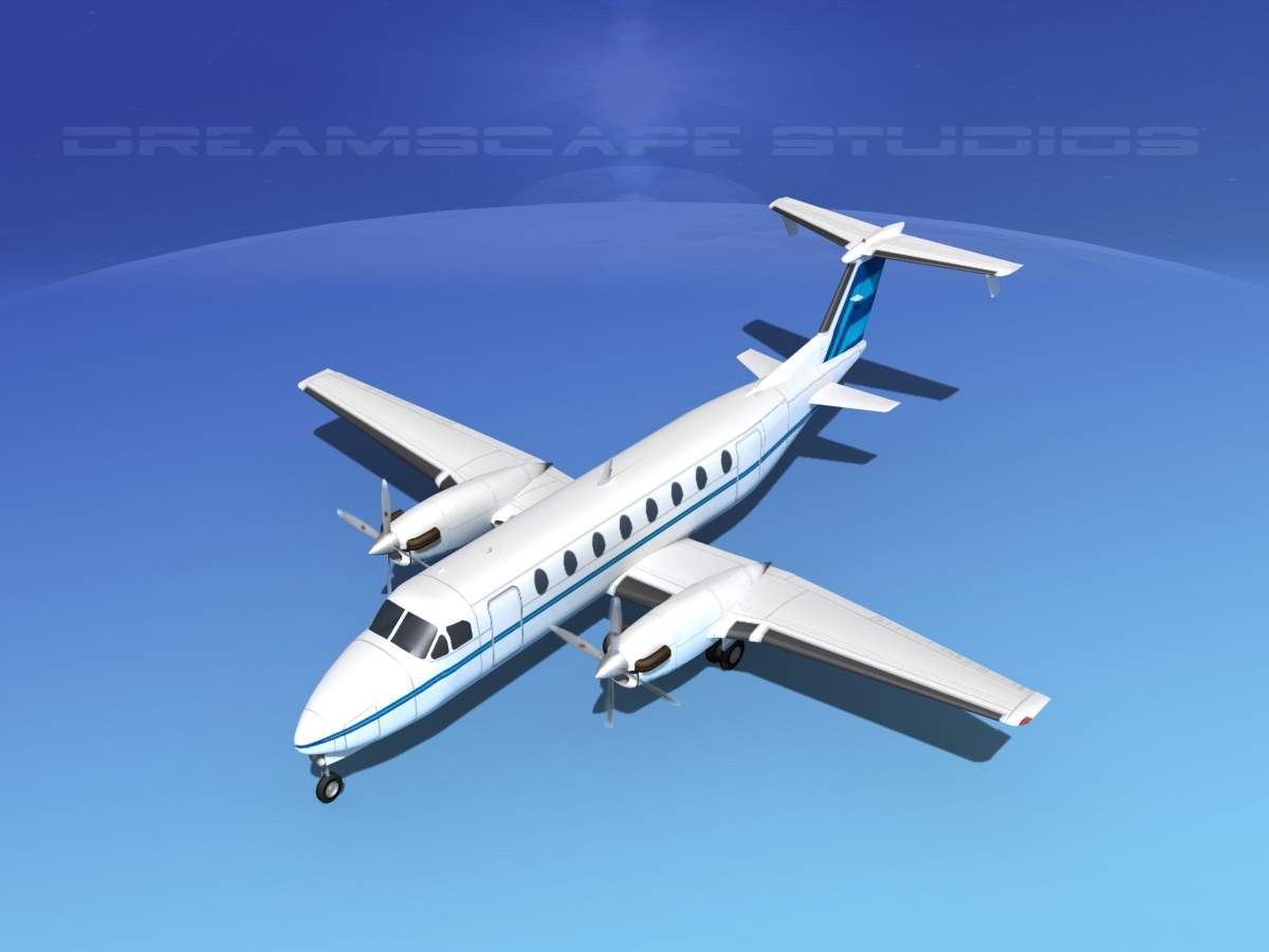 Beechcraft B1900C V02 - 3D Model by Dreamscape Studios