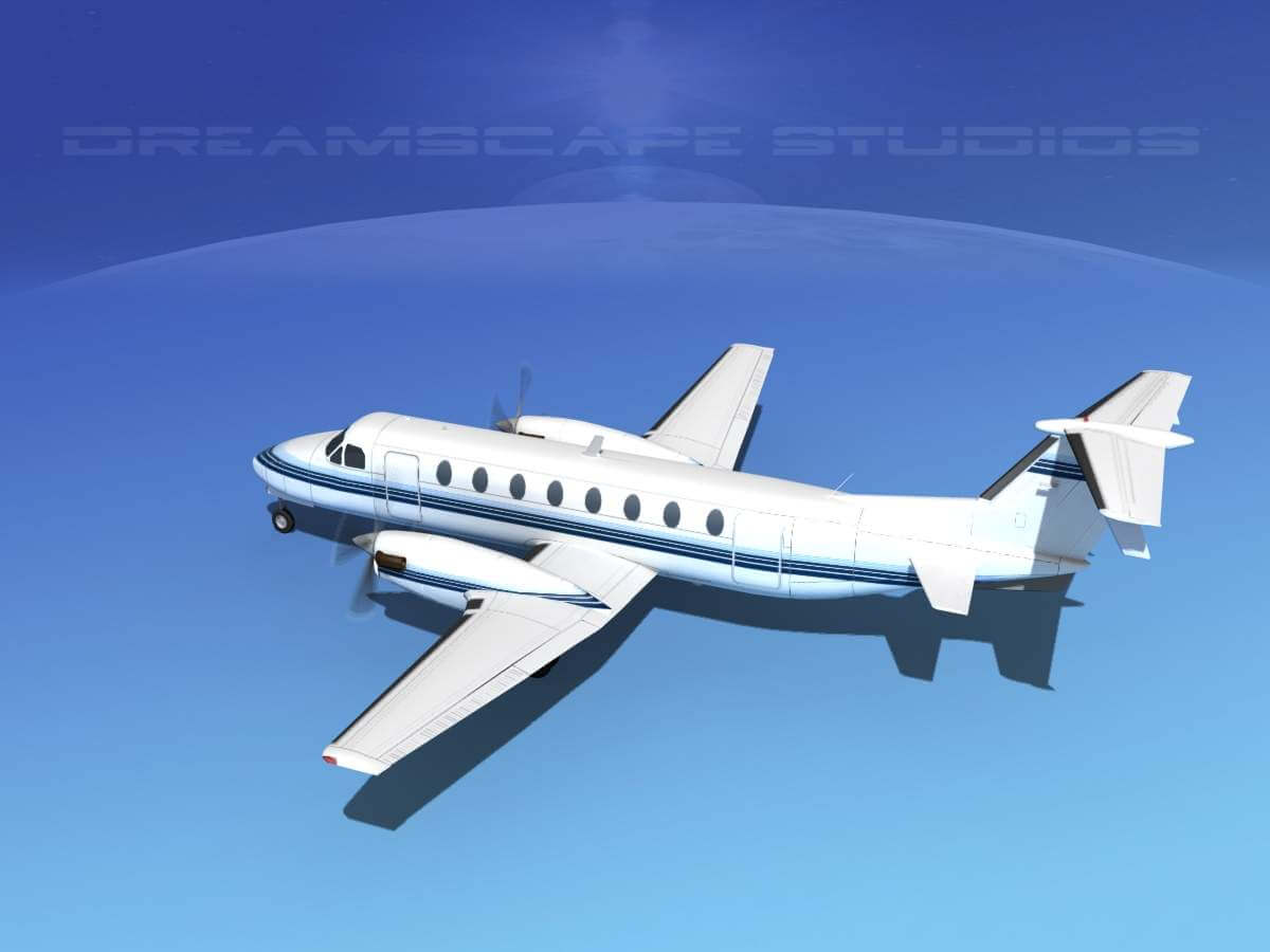 Beechcraft B1900C V03 - 3D Model by Dreamscape Studios