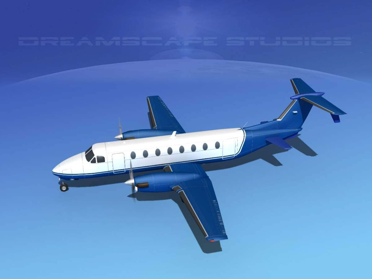 Beechcraft B1900C V07 - 3D Model by Dreamscape Studios