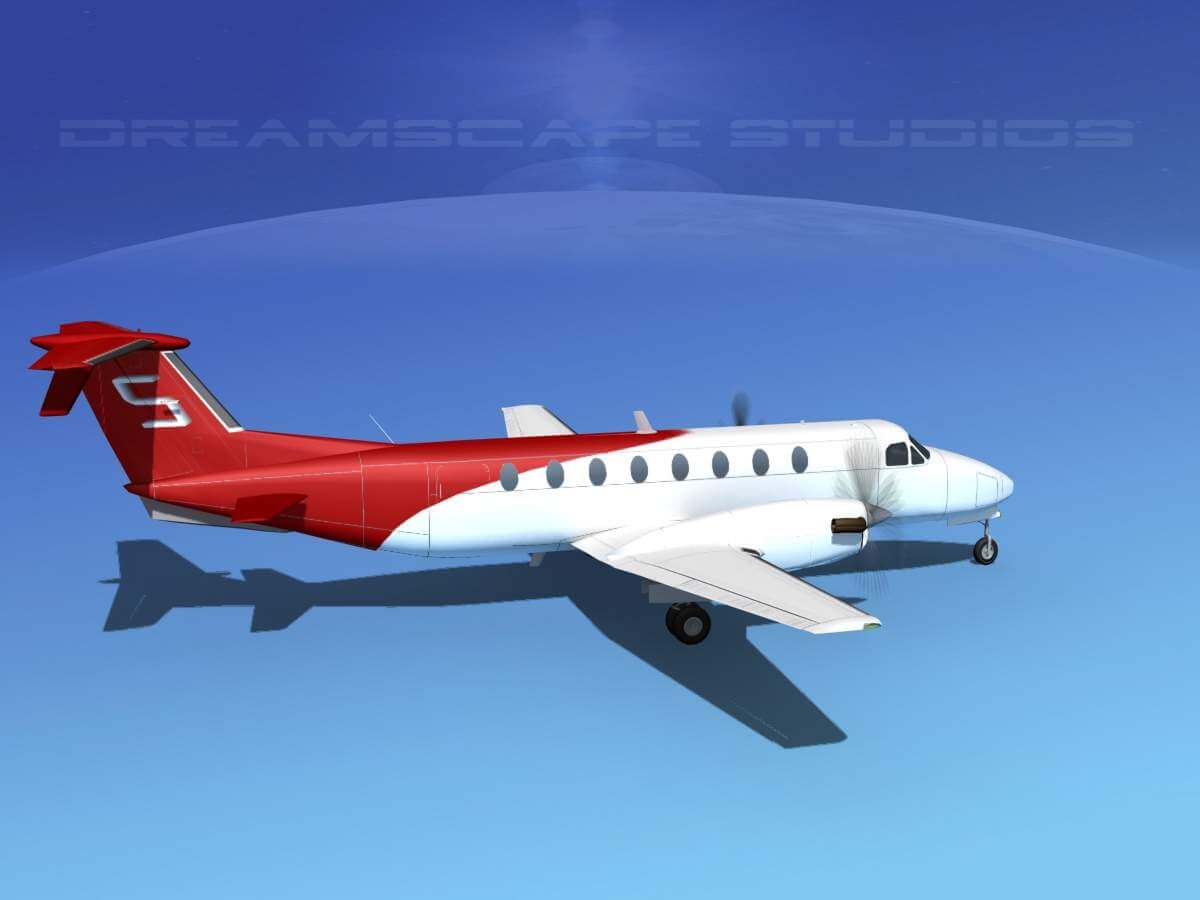 Beechcraft B1900C V09 - 3D Model by Dreamscape Studios