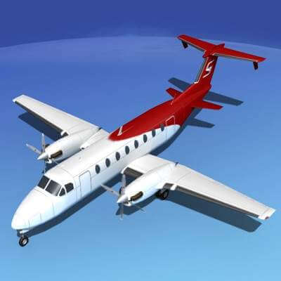 Beechcraft B1900C V09 - 3D Model by Dreamscape Studios