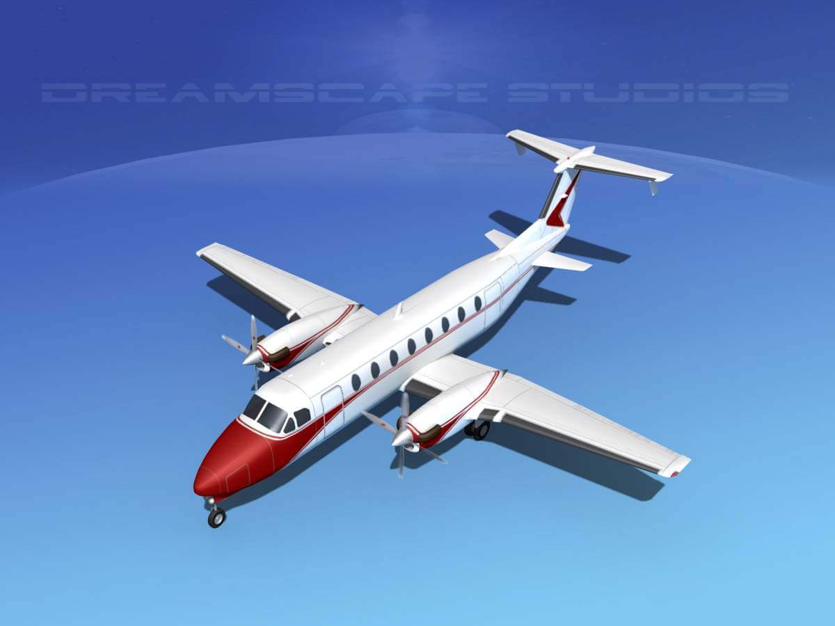 Beechcraft B1900C V14 - 3D Model by Dreamscape Studios