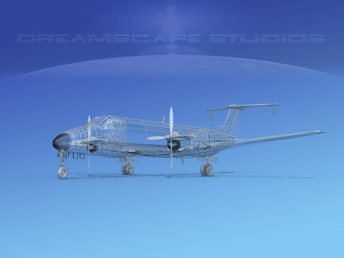 Beechcraft B1900C V15 - 3D Model by Dreamscape Studios