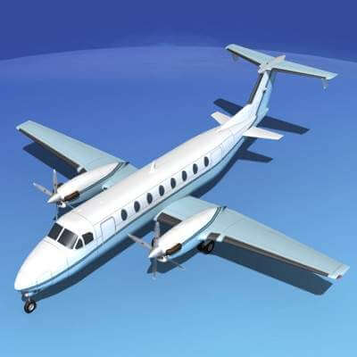 Beechcraft B1900C V20 - 3D Model by Dreamscape Studios