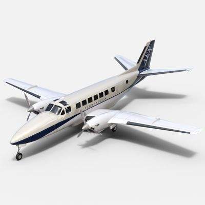 Beechcraft B99 Aero Express - 3D Model by Dreamscape Studios