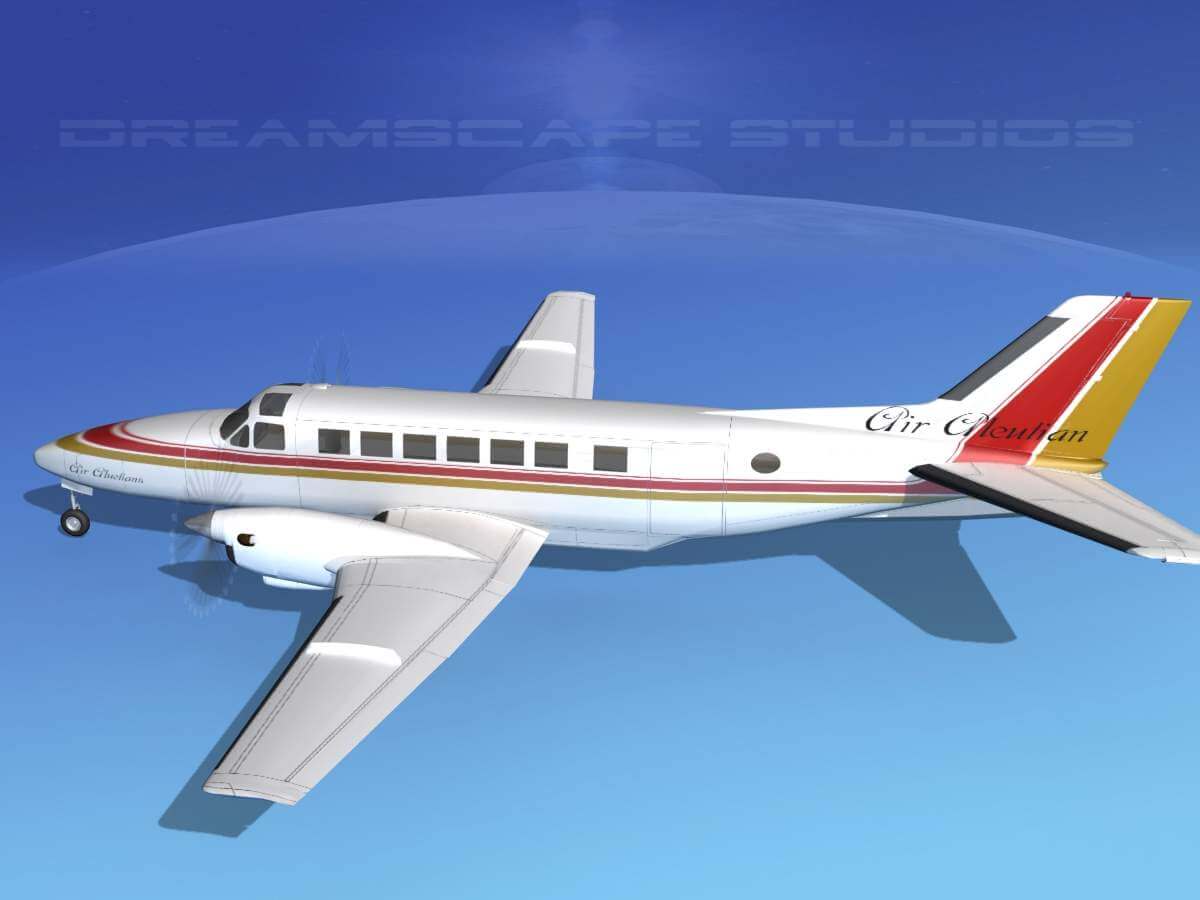 Beechcraft B99 Air Aleutian - 3D Model by Dreamscape Studios
