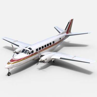 Beechcraft B99 Air Aleutian - 3D Model by Dreamscape Studios
